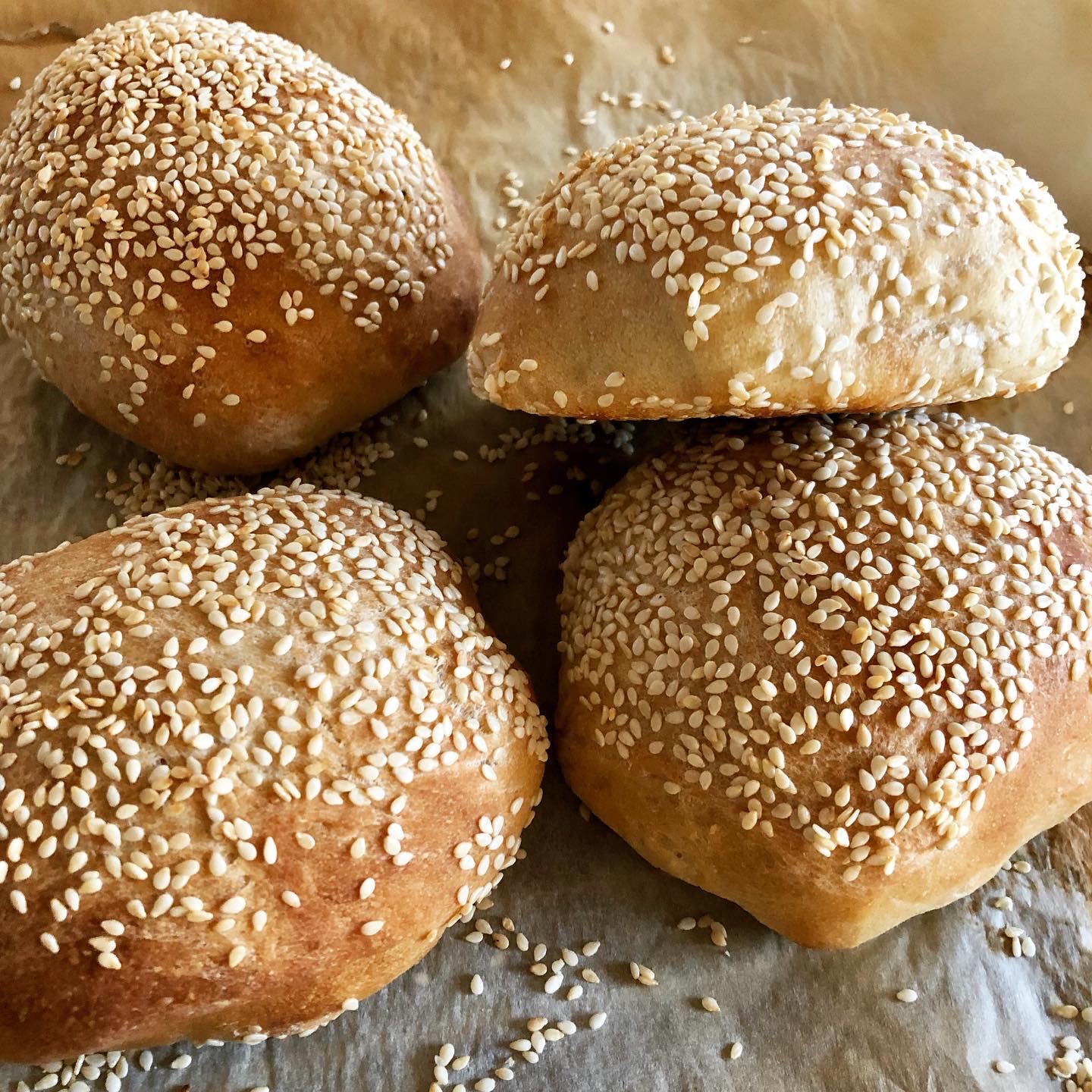 Sesamboller - Grøntmad