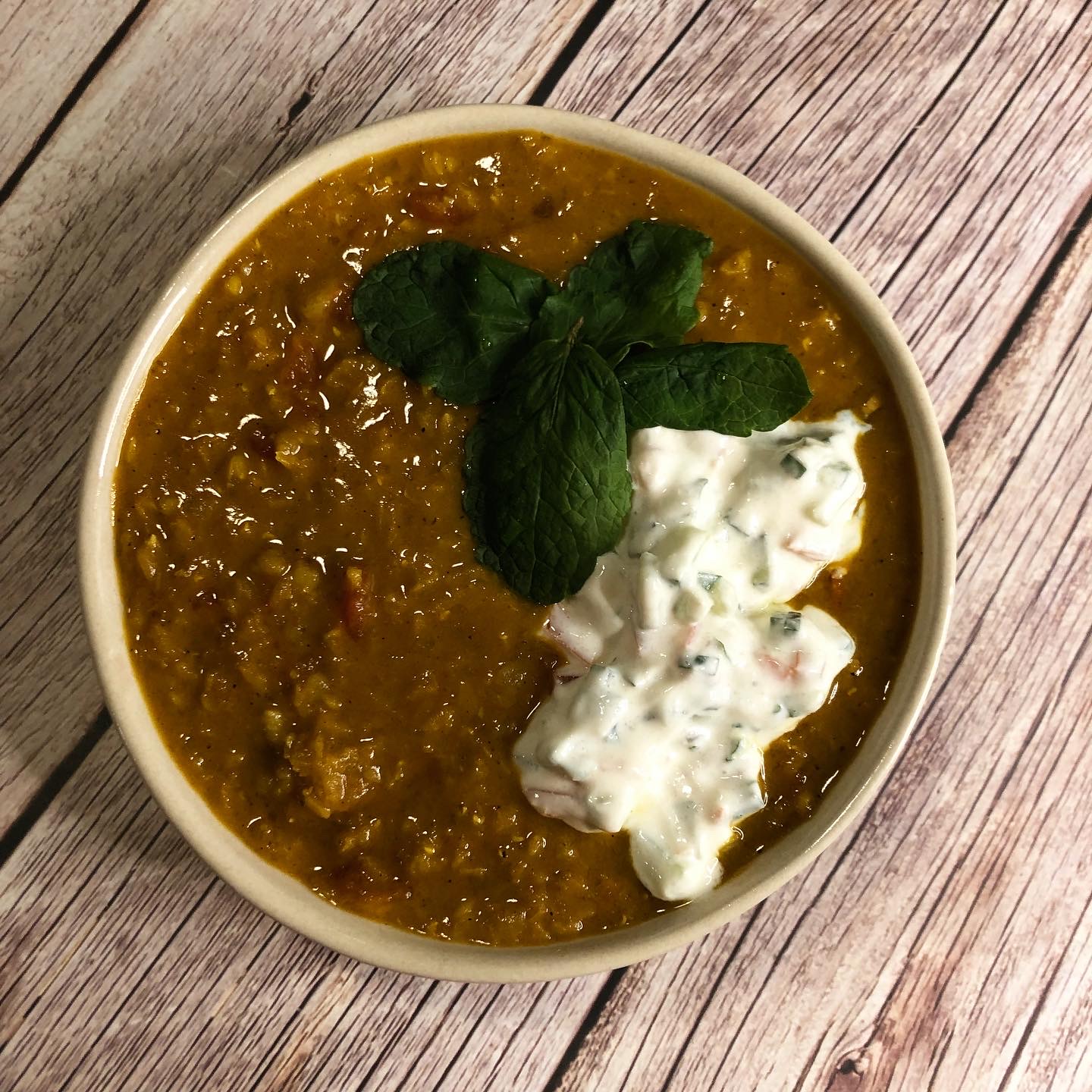 Dahl med raita - Grøntmad